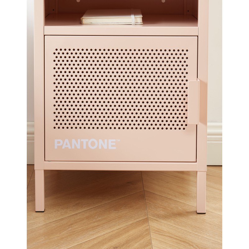 Table de chevet PANTONE métal rose blush 40cm